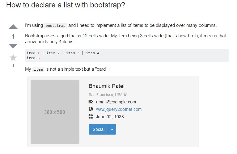 Bootstrap List Style